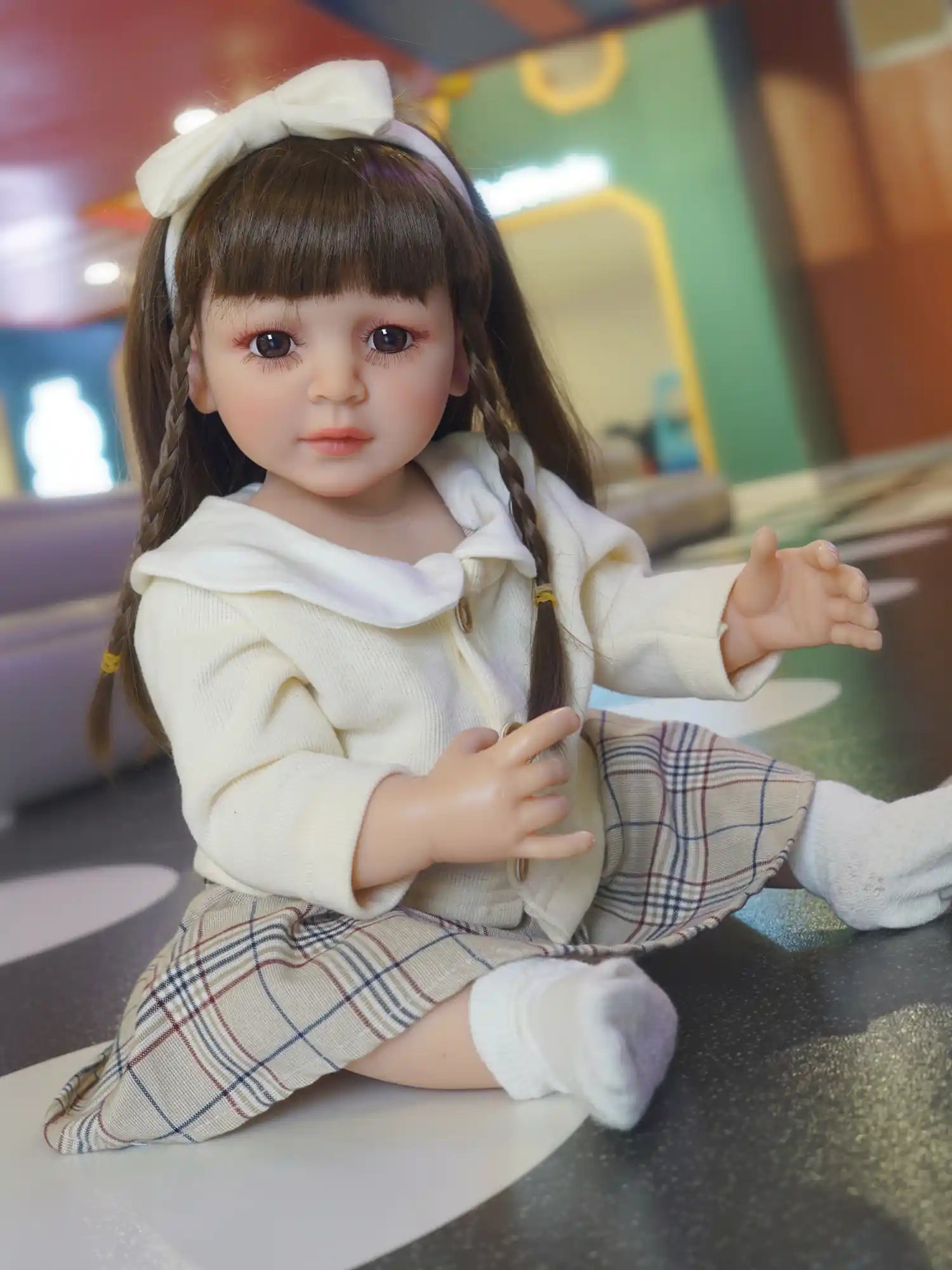 Chimidoll - reborn toddler doll, in a cute and casual ensemble